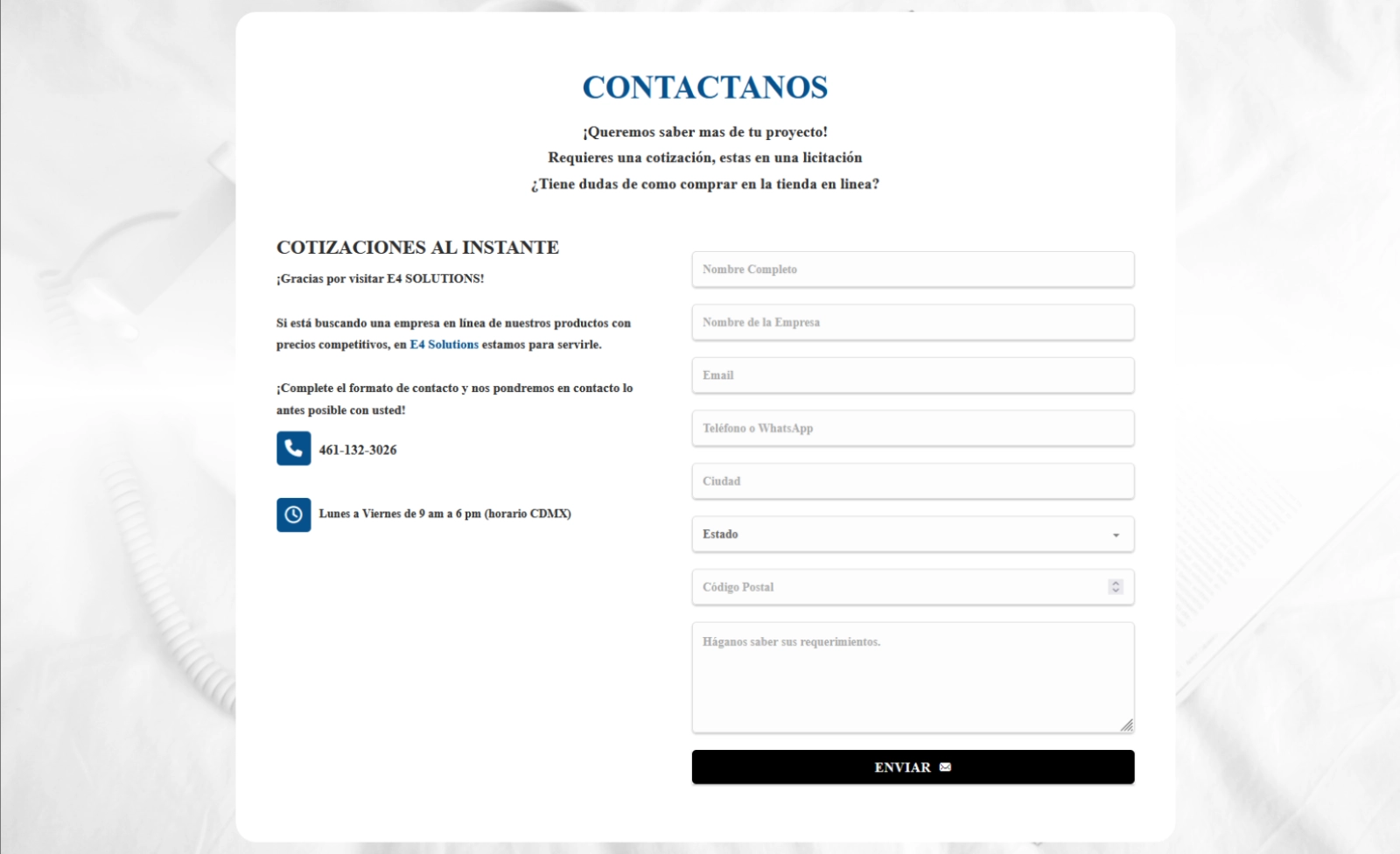Cómo crear un formulario de contacto efectivo para tu página web | E4 Market Services S. de R.L ...